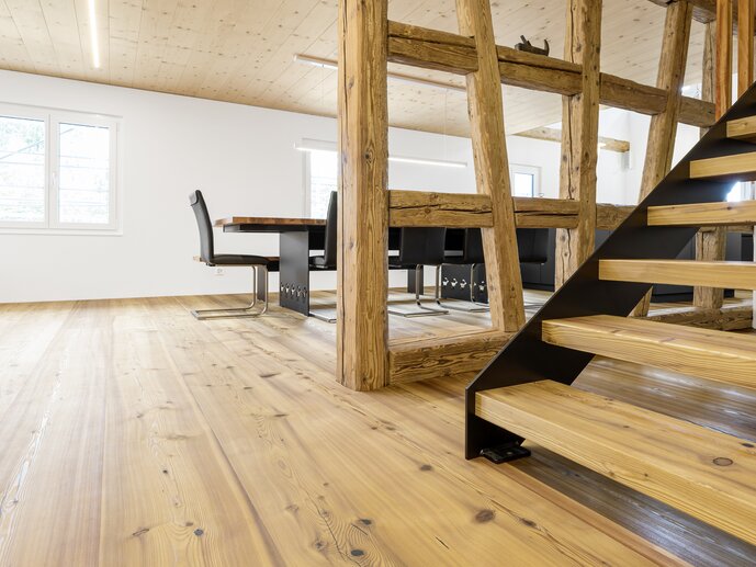 Parquet in larice di mafi: lunghezze fino a 5 metri